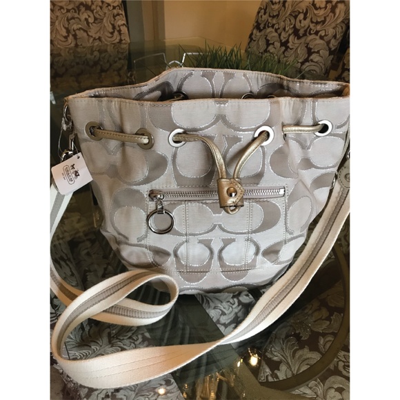 Coach | Bags | Coach Beige Purse For All Your Needs | Poshmark